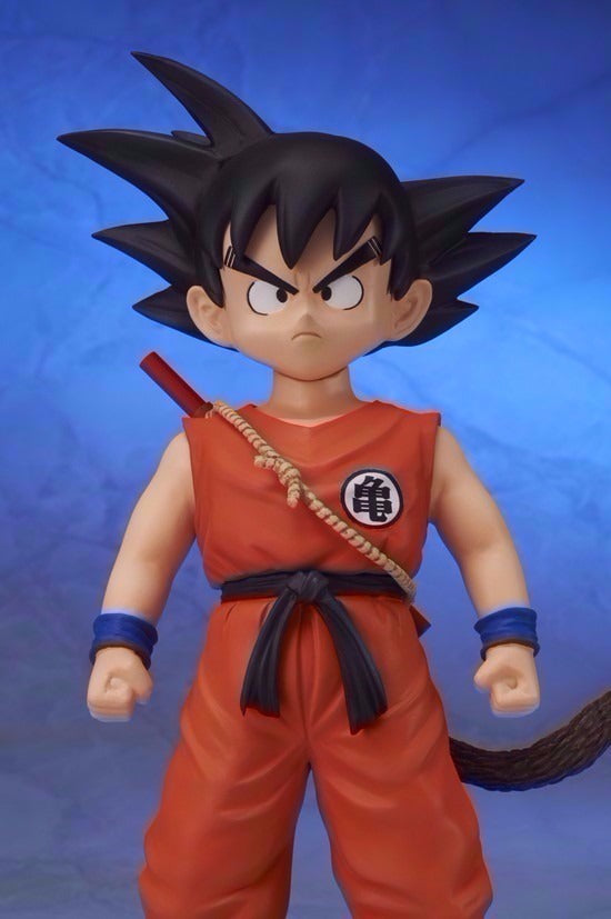08" Inch Tall Gigantic Series Base Kid Son Boy Angry Goku Red Suit Kak ...